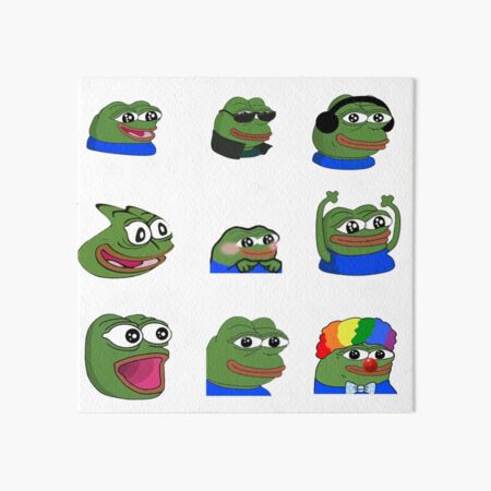 "Peepo Emotes" Art Board Print by mrlazypl | Redbubble