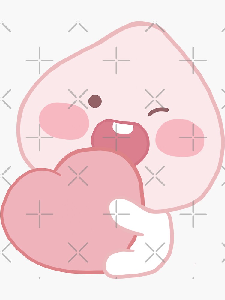 "apeach" Sticker for Sale by peachybbywin | Redbubble