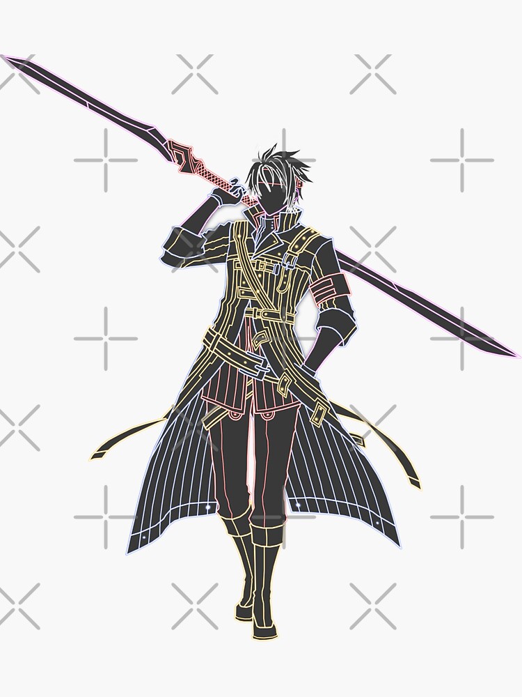 "Trails of Cold Steel Crow Heartburst 2" Sticker by danderrion | Redbubble