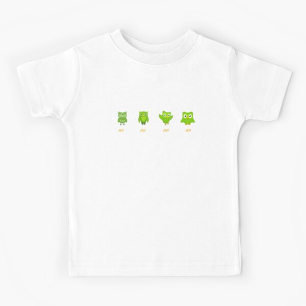 "Duolingo evolution" Kids T-Shirt by GoldenQuotes | Redbubble