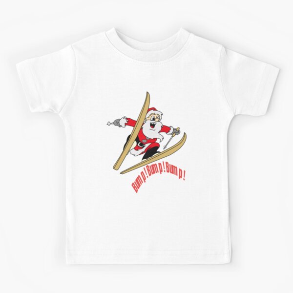 "Skiing Santa Claus on Bumps! Bumps! Bumps! - T-shirts for kids from 0 ...