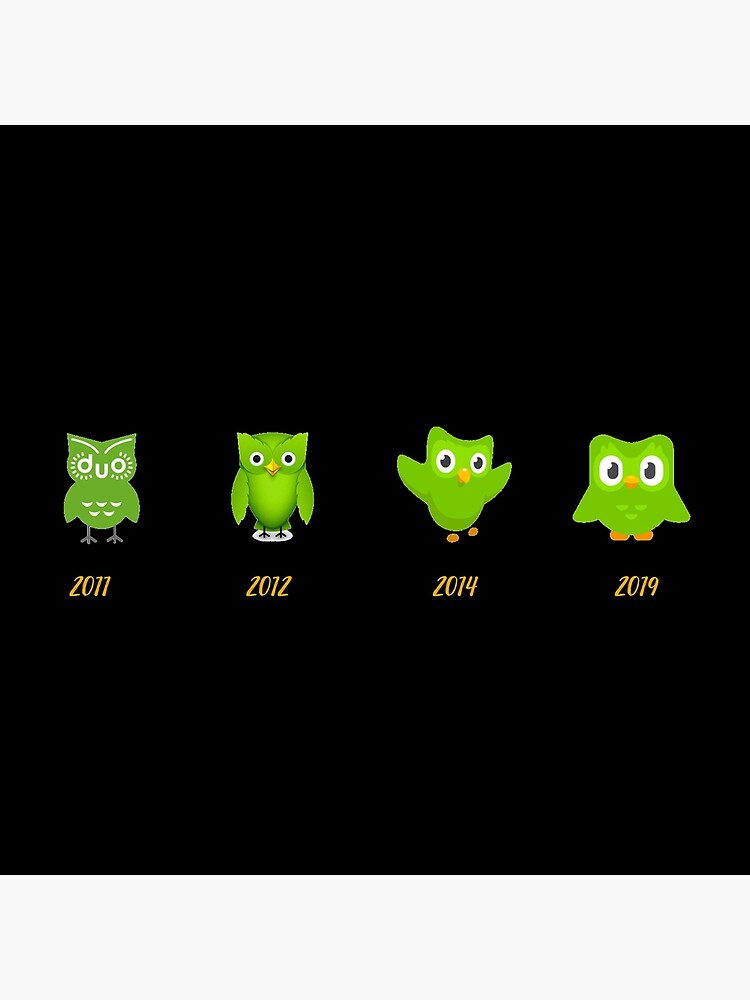 "Duolingo evolution" Poster by GoldenQuotes | Redbubble