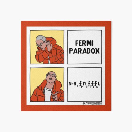 Lámina rígida «Ecuación de Drake - Paradoja de Fermi - Meme de Drake ...