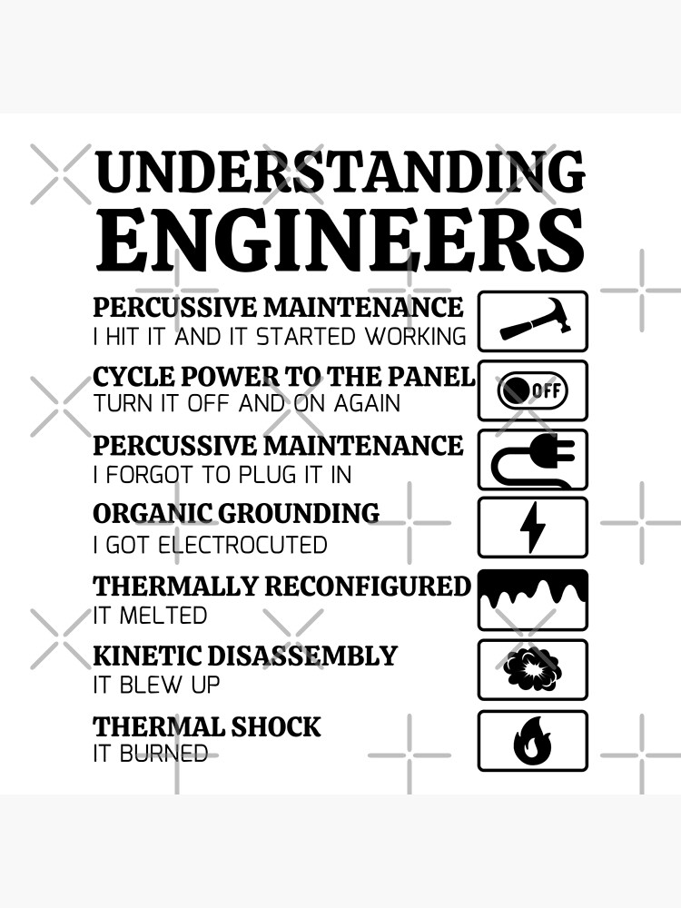 "Understanding Engineers" Poster for Sale by Artsy9 | Redbubble