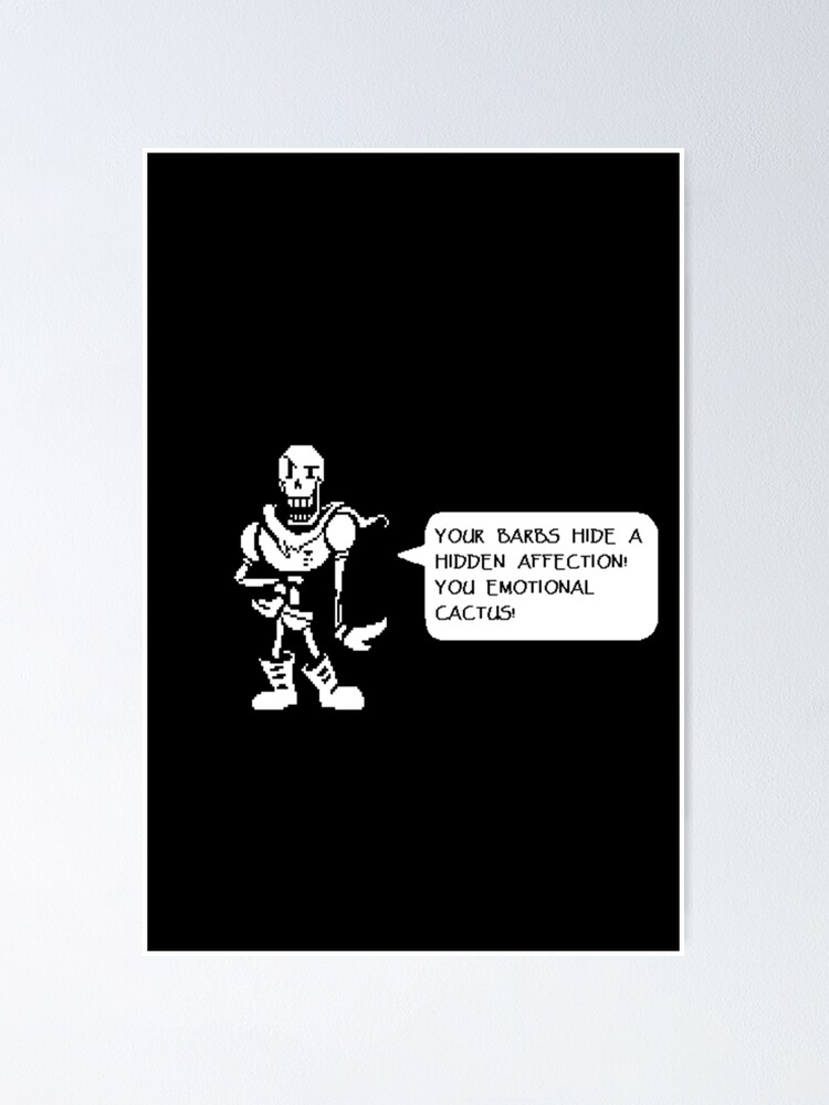 "Undertale - Papyrus speaking" Poster by Gabbo | Redbubble
