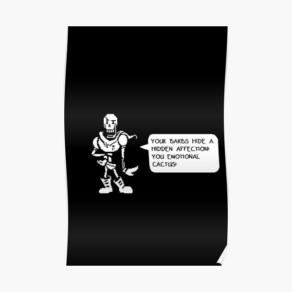 "Undertale - Papyrus speaking" Poster by Gabbo | Redbubble