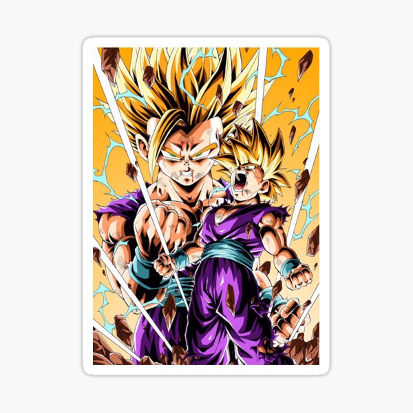 "Gohan Super Saiyan Dragon Ball" Sticker for Sale by ArtandDesignI ...