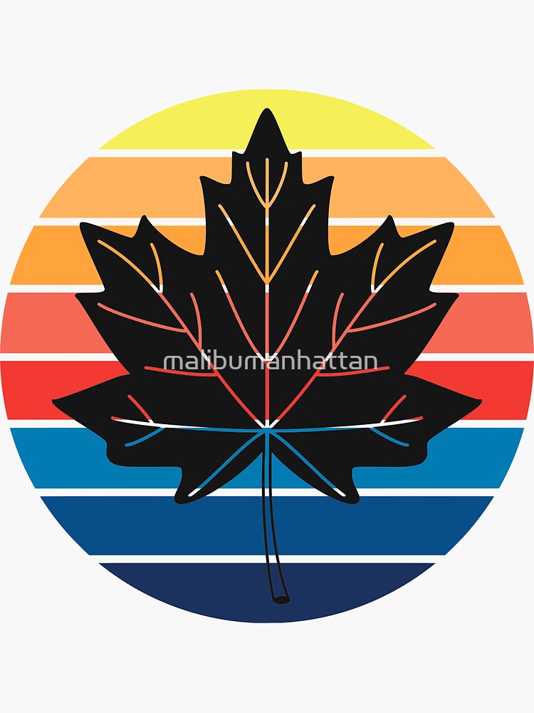 "Maple Leaf" Sticker for Sale by malibumanhattan | Redbubble