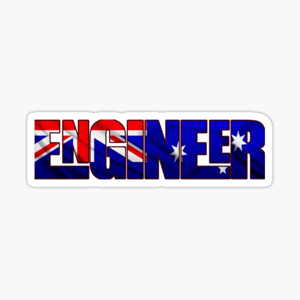 "Australian Engineer" Sticker by socialengineer | Redbubble