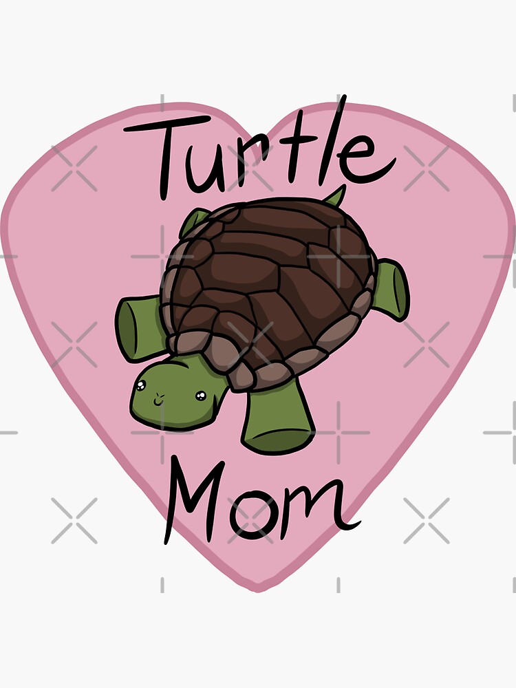 "Turtle Mom" Sticker for Sale by AngryKoalaAK | Redbubble
