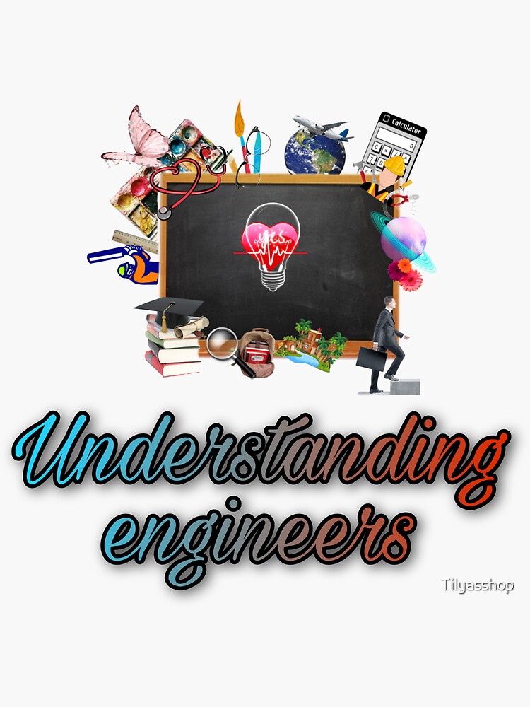 "Understanding Engineers" Sticker for Sale by Tilyasshop | Redbubble