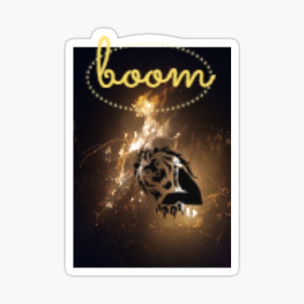 "boom" Sticker for Sale by BeastWilliams2 | Redbubble