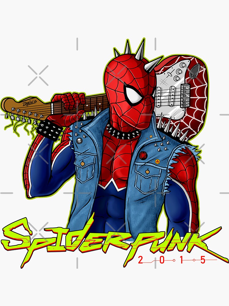 "Punk Rock Spider 2015" Sticker for Sale by sk8rdan | Redbubble