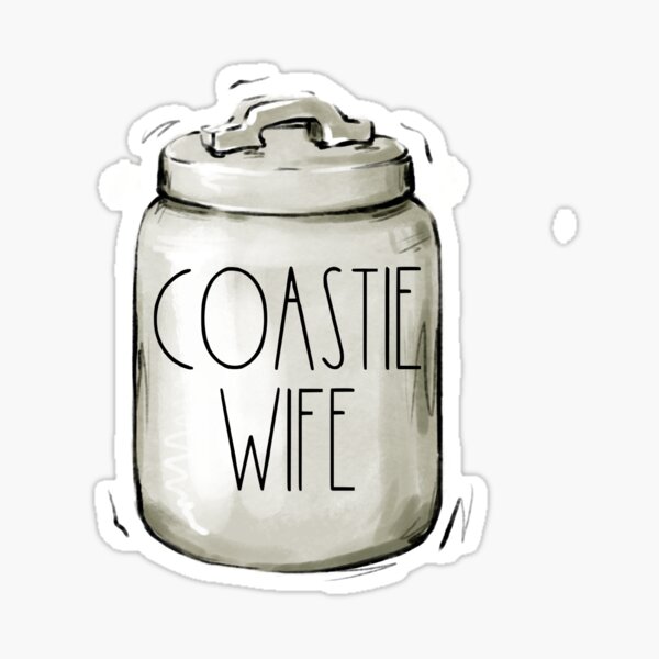 "Rae Dunn Inspired Coast Guard Coastie Wife Canister Sticker" Sticker ...