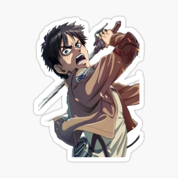 "Eren jaeger" Sticker for Sale by Ricon-Otaku | Redbubble