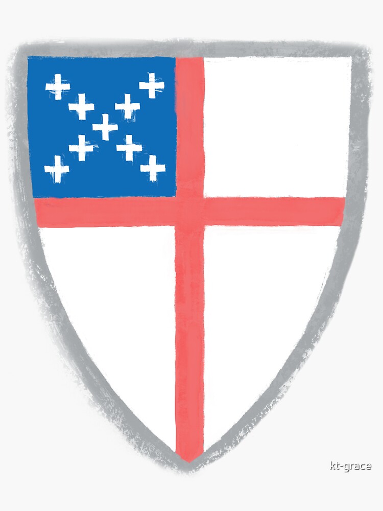"Episcopal Shield " Sticker by kt-grace | Redbubble