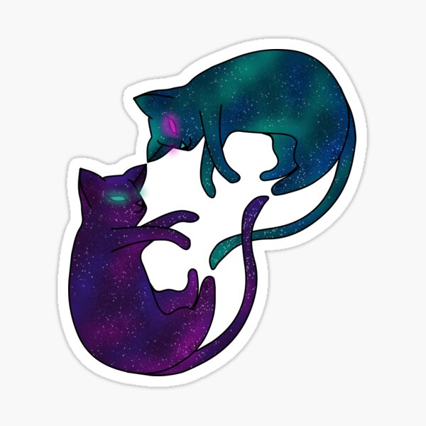 "When two worlds collide" Sticker by Kristinekream | Redbubble