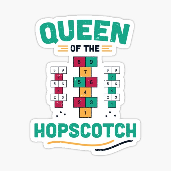"Queen of the hopscotch design / funny hopscotch / hopscotch lover gift ...