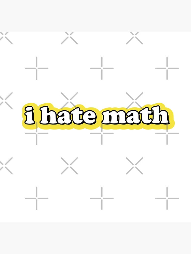 I Hate Math Clip Art