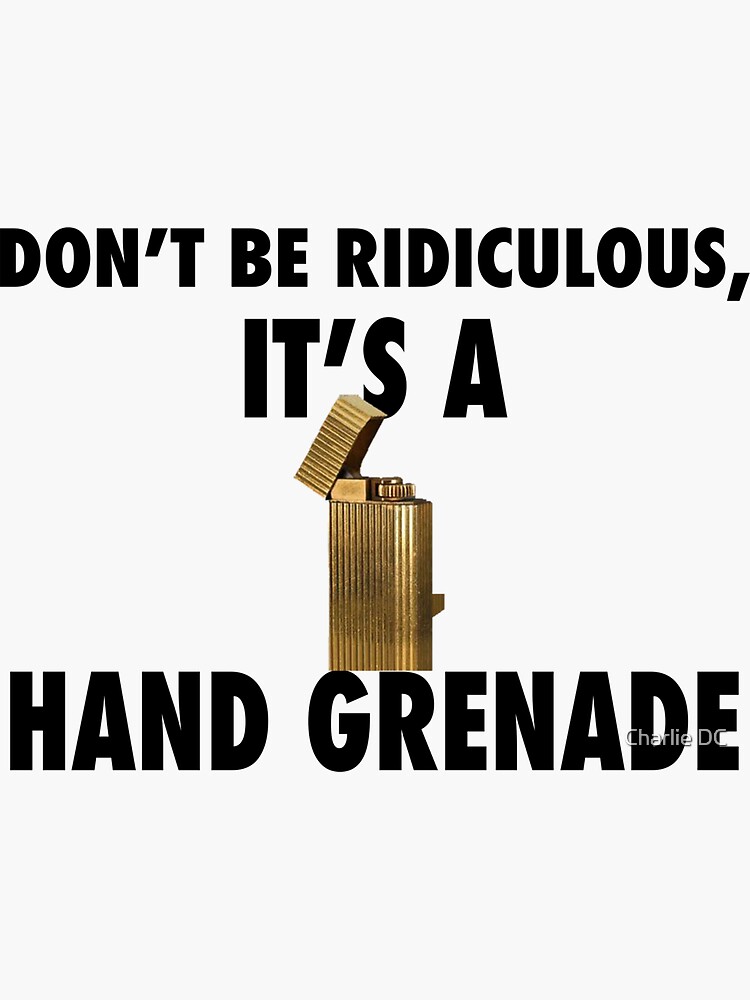"Hand Grenade: Kingsman" Sticker for Sale by cassintheimpala | Redbubble