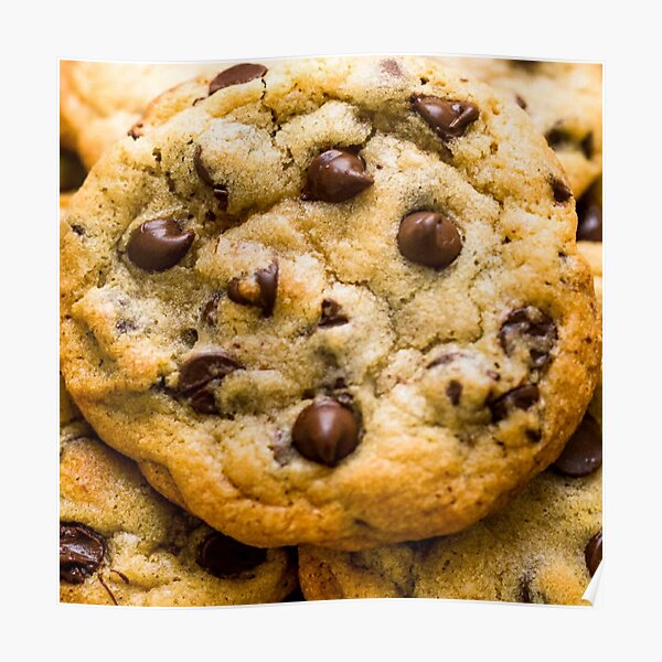 Chocolate Chip Cookie Posters | Redbubble