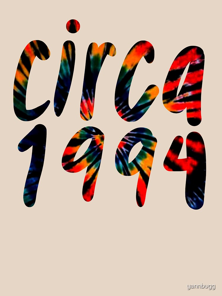 "Circa 94 Tie Dye" T-shirt by yannbugg | Redbubble | tie dye t-shirts ...