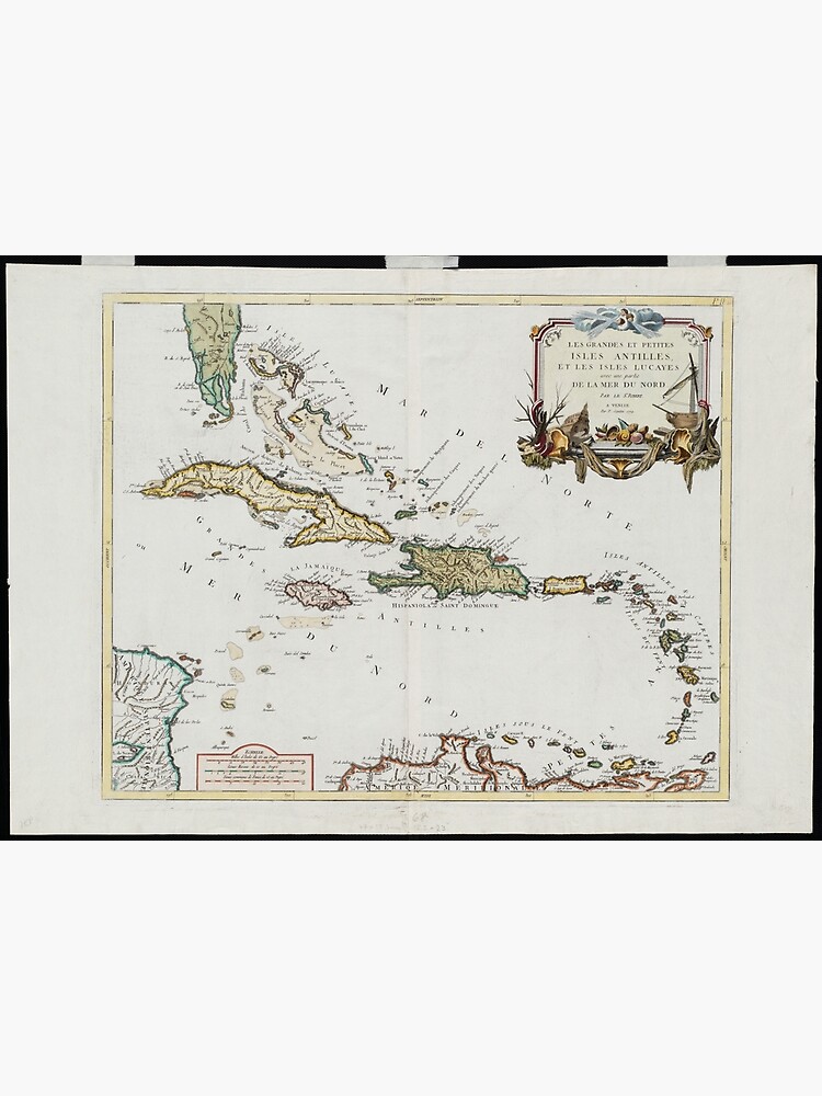 "Vintage Map of The Caribbean (1779)" Poster by BravuraMedia | Redbubble