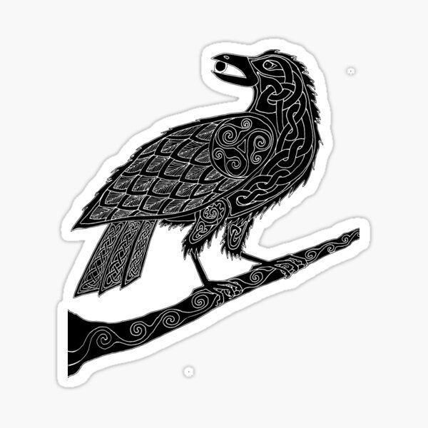 "Celtic Raven" Sticker for Sale by ingridthecrafty | Redbubble