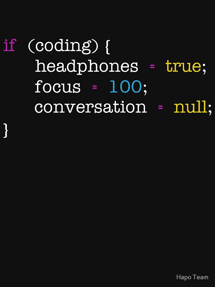 "Funny Joke Programming If Coding Headphones Focus" Essential T-Shirt for Sale by Hapo Team ...