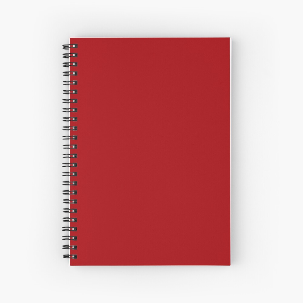 "Bright Red" Spiral Notebook by ARTPICSS | Redbubble