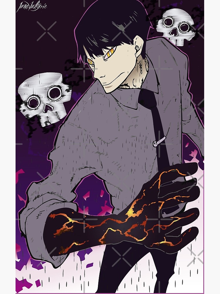 "Kurono Fire force Fan art" Art Print by gainzgear | Redbubble