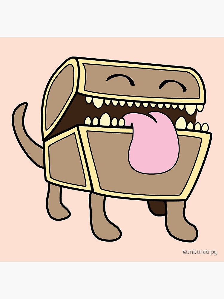 Póster «Cute Kawaii Pet Mimic de Dungeons and Dragons» de sunburstrpg ...