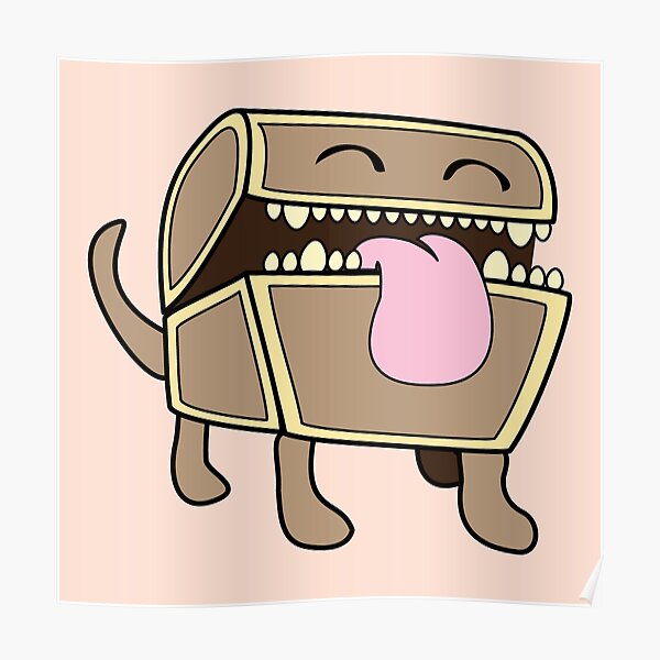 Póster «Cute Kawaii Pet Mimic de Dungeons and Dragons» de sunburstrpg ...
