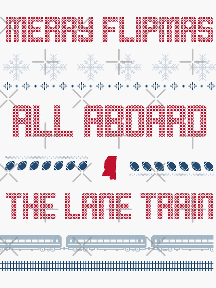 "Merry Flipmas - All Aboard the Lane Train" Sticker for Sale by Zero ...