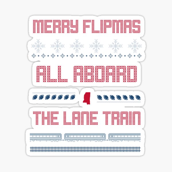 "Merry Flipmas - All Aboard the Lane Train" Sticker for Sale by Zero ...