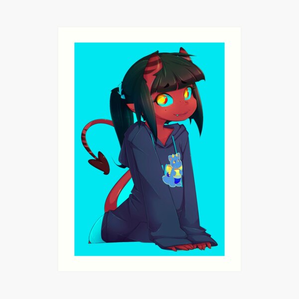 Meru The Succubus Art Prints | Redbubble