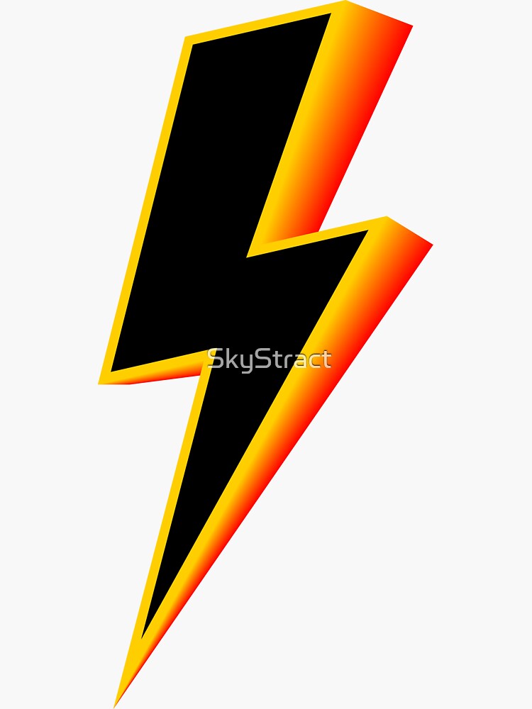 "Yellow Flash Pattern" Sticker for Sale by SkyStract | Redbubble