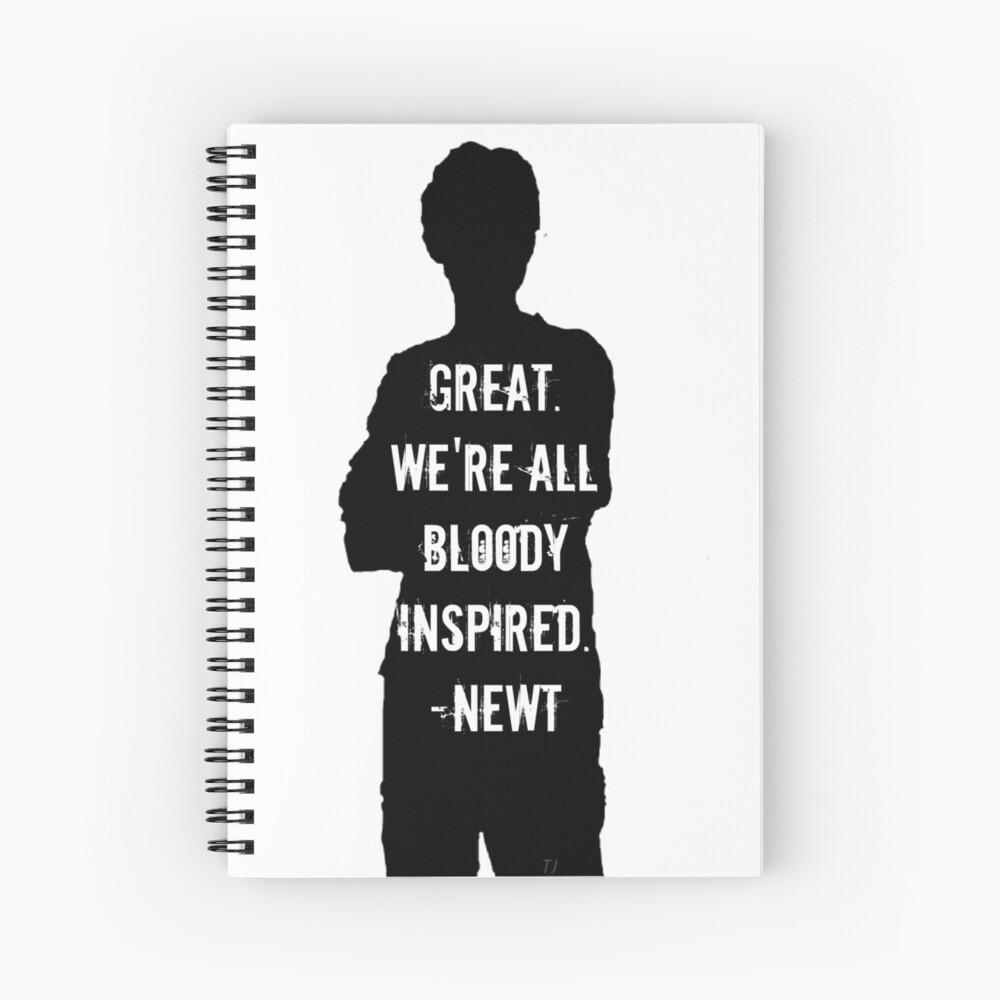 "Bloody Inspired" Spiral Notebook for Sale by Kailolu | Redbubble