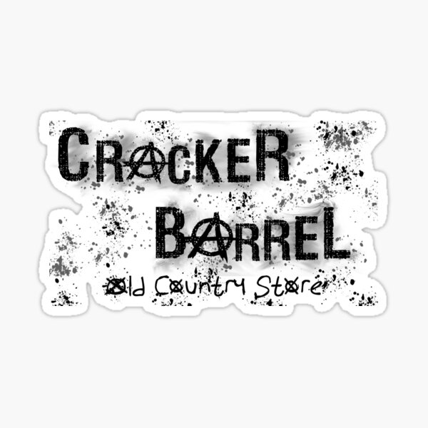 "Cracker Barrel (Anarchy/Punk design)" Sticker for Sale by Masamatt90 ...