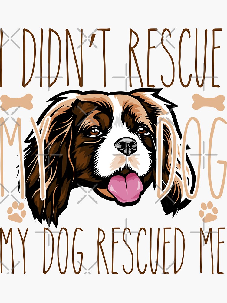 "i didn't rescue my dog my dog rescued me, Gift idea for The Cavalier ...