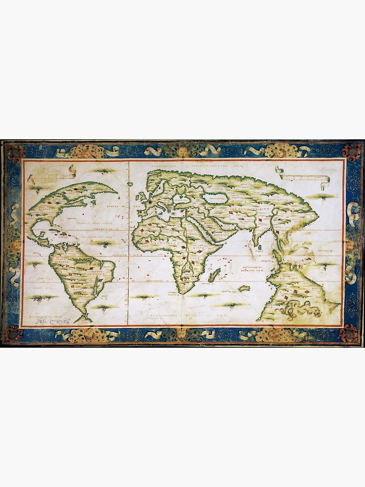 "Vintage Map of The World (1566)" Poster by BravuraMedia | Redbubble