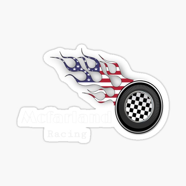 "Cleetus Mcfarland Racing Shirt " Sticker for Sale by Badrbk | Redbubble
