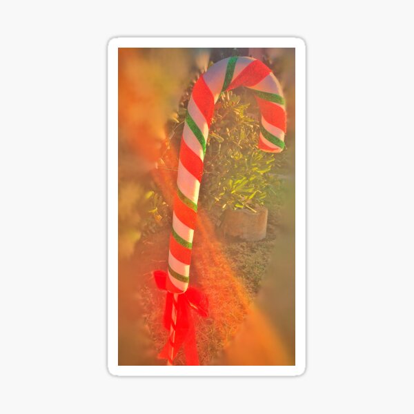 "Candy Cane" Sticker by SashaSprite | Redbubble