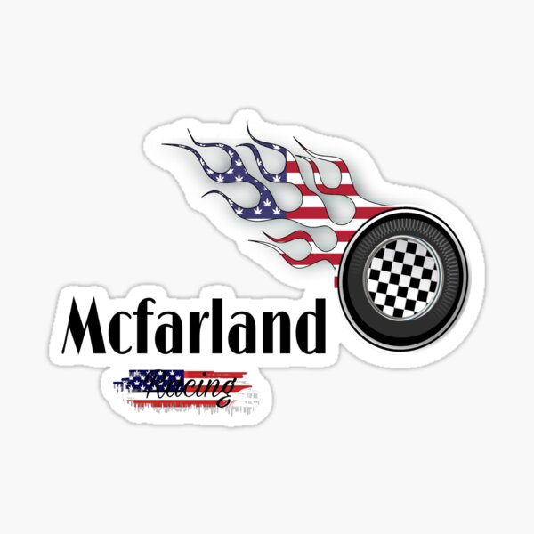 "Cleetus Mcfarland Racing Shirt " Sticker for Sale by Badrbk | Redbubble