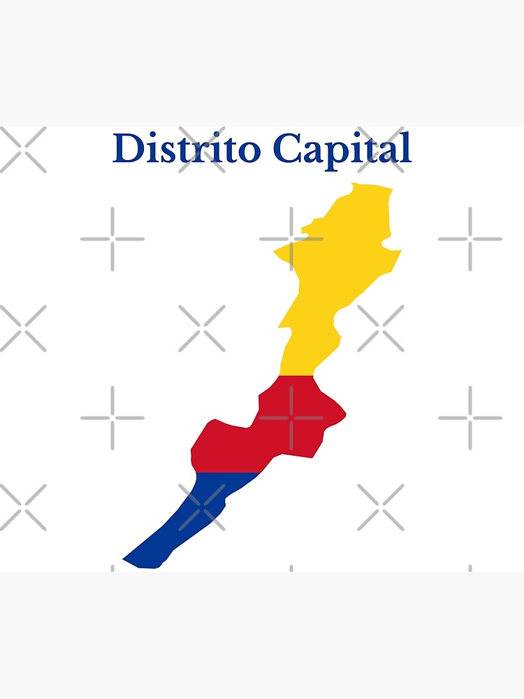 Lámina fotográfica «Mapa del Distrito Capital de Colombia, Departamento ...