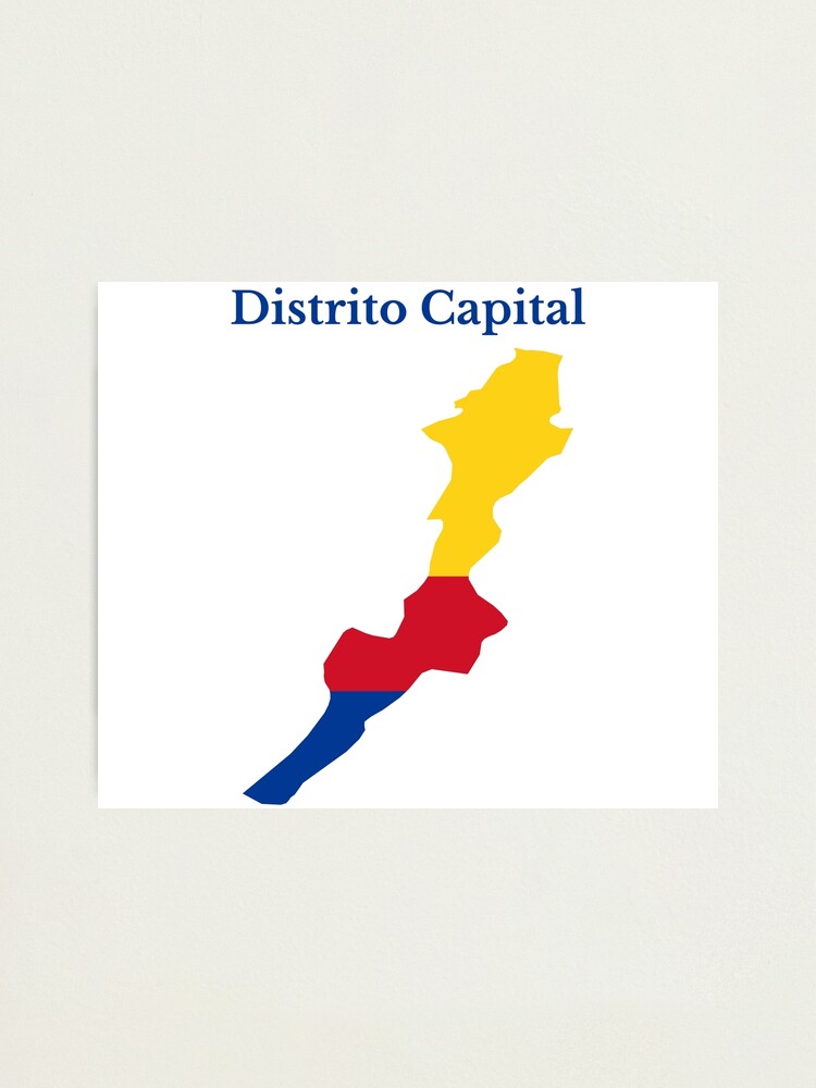 Lámina fotográfica «Mapa del Distrito Capital de Colombia, Departamento ...