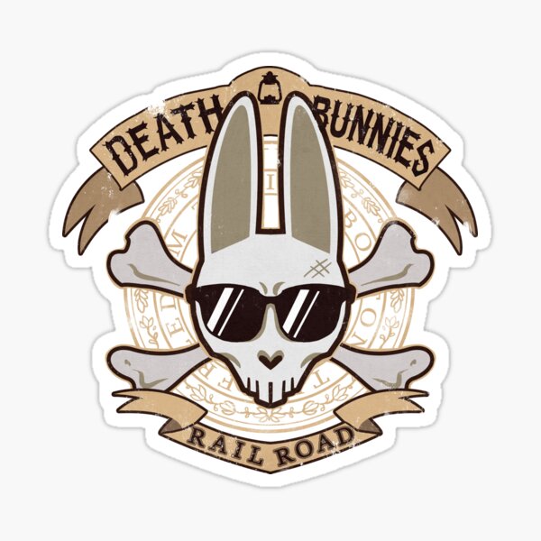 "Death Bunnies" Sticker for Sale by lolliegag | Redbubble