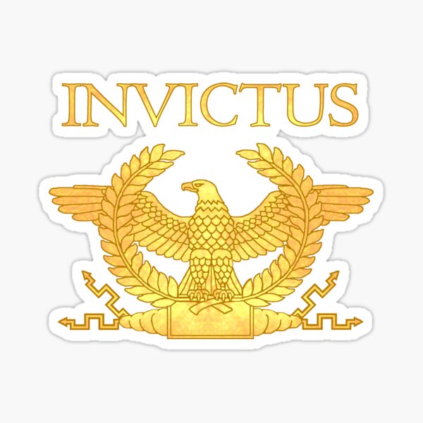 "Invictus Eagle" Sticker for Sale by AtlanteanArts | Redbubble