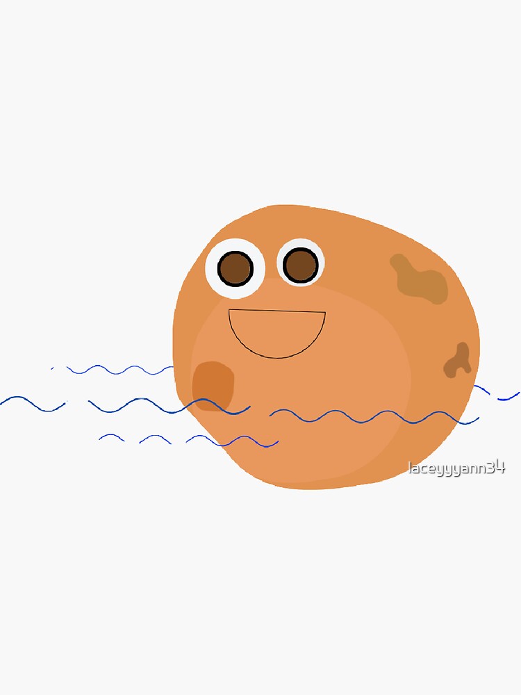 "swimming spud" Sticker for Sale by laceyyyann34 | Redbubble