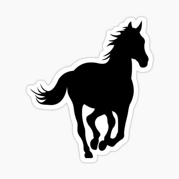"Galloping Horse" Sticker for Sale by malibumanhattan | Redbubble
